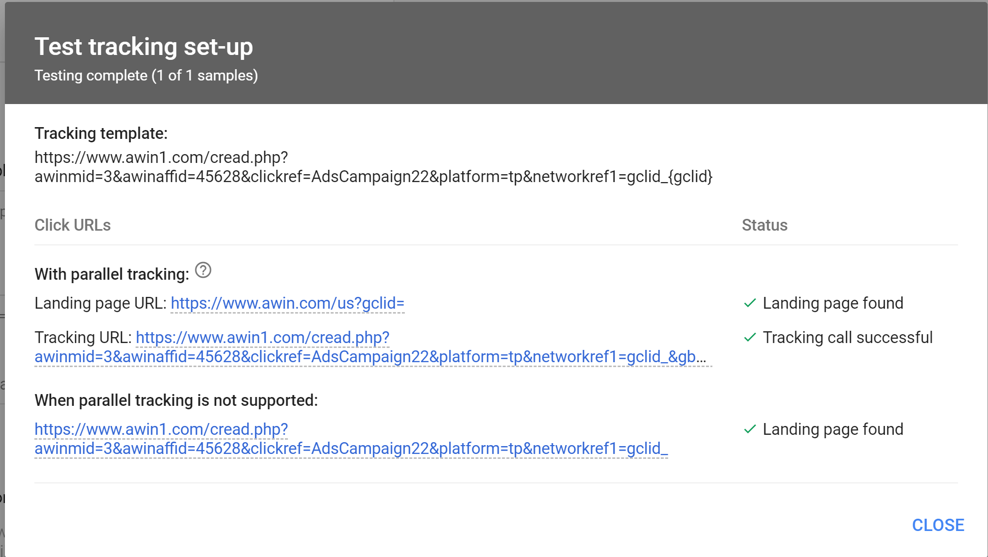 How can I set up Parallel Tracking with Awin?