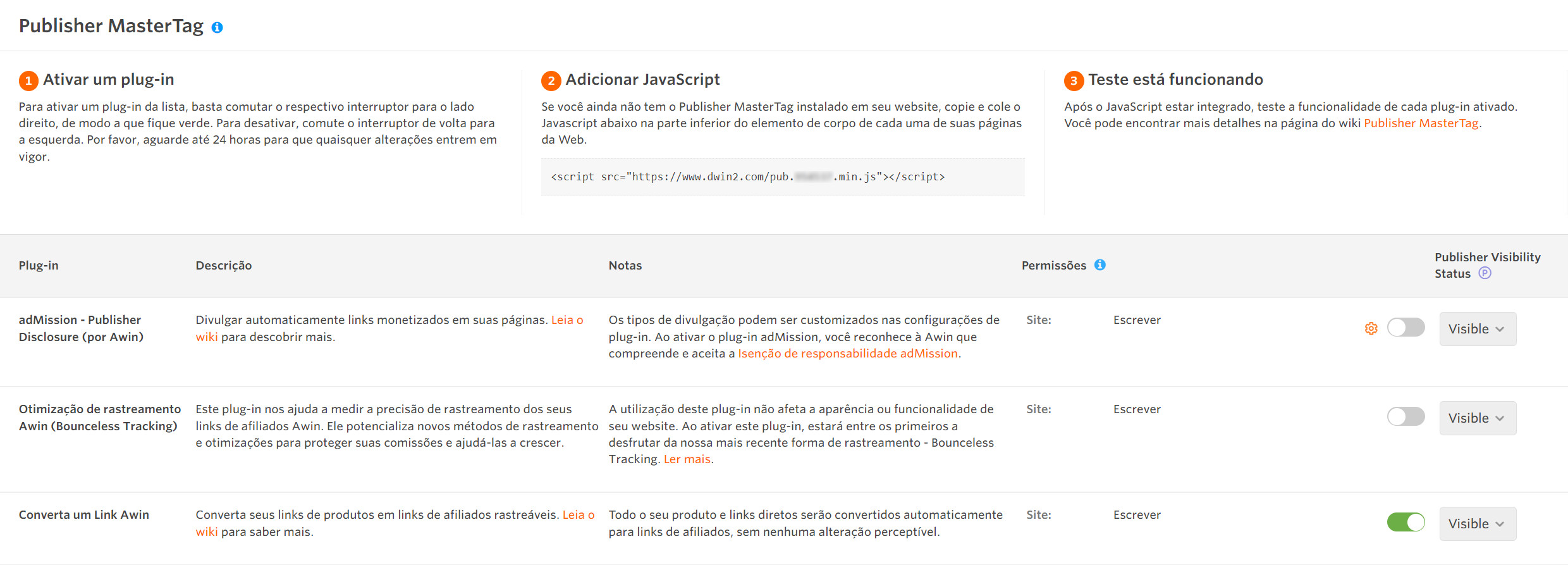 Como faço para instalar o Converta um Link?