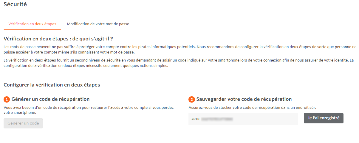 Comment activer et désactiver la vérification en deux étapes