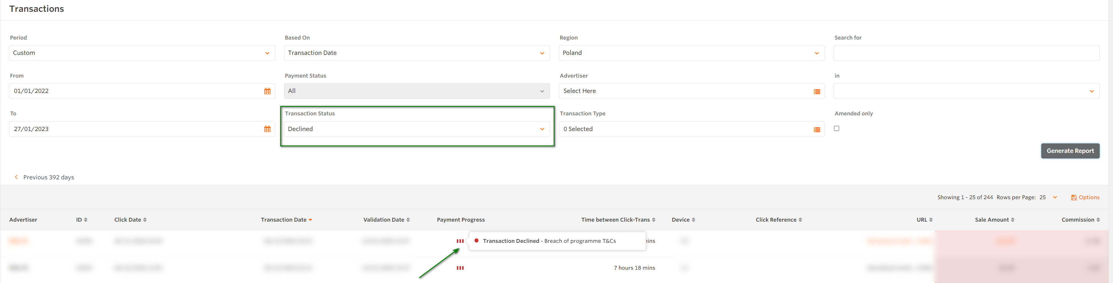 Why was my transaction rejected?