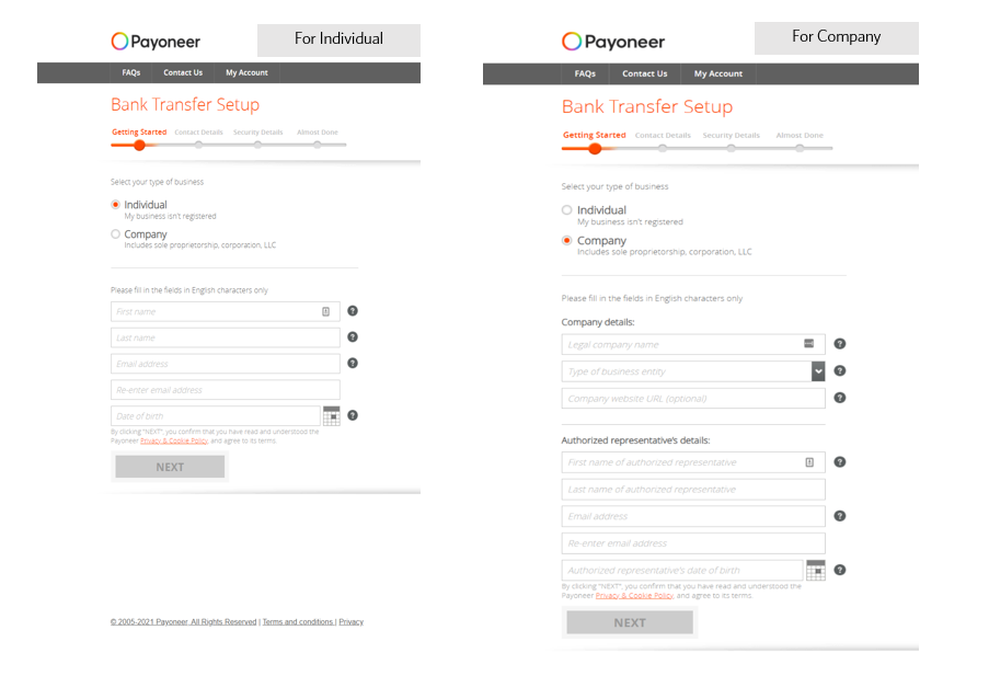 How to set up your payment details with Payoneer - A step-by-step guide